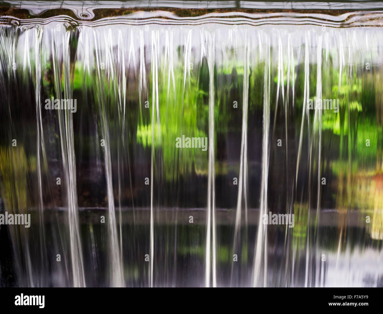 Middle Mill Weir in Castle Park Colchester Essex England Stock Photo ...