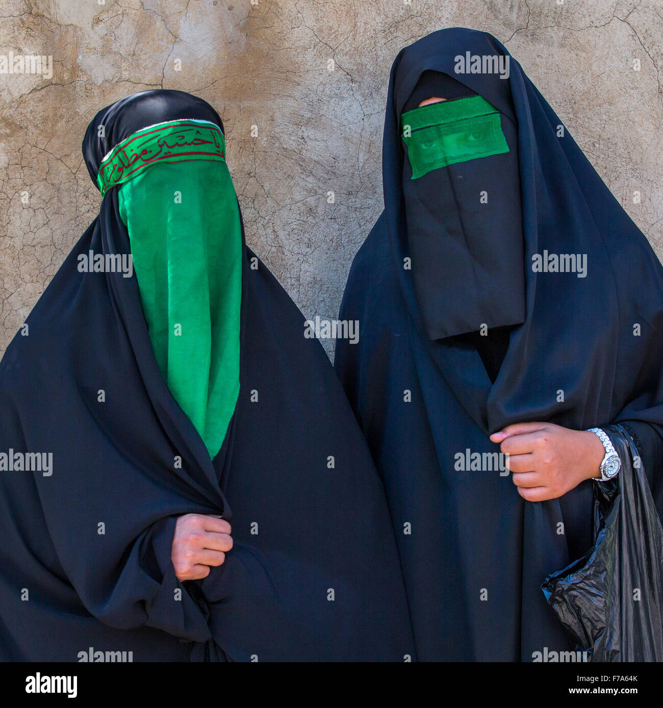 Iranian Shiite Muslim Women Mourning Imam Hussein On The Day Of Tasua ...