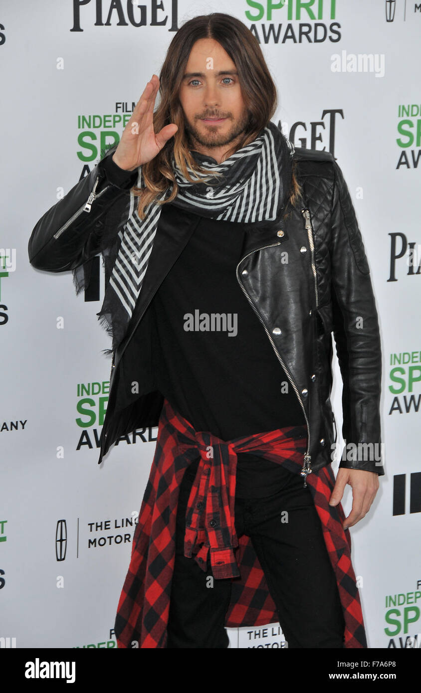 Santa Monica, CA. USA. Jared Leto at the 2014 Film Independent Spirit ...
