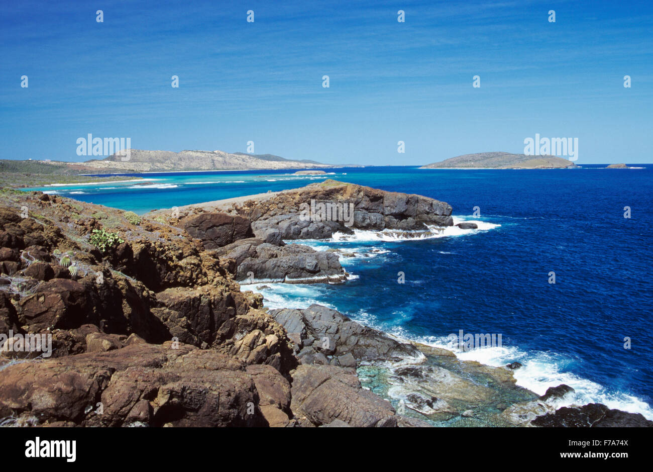 This rocky inlet on Culebrita Island is known as "The Baths," Puerto ...