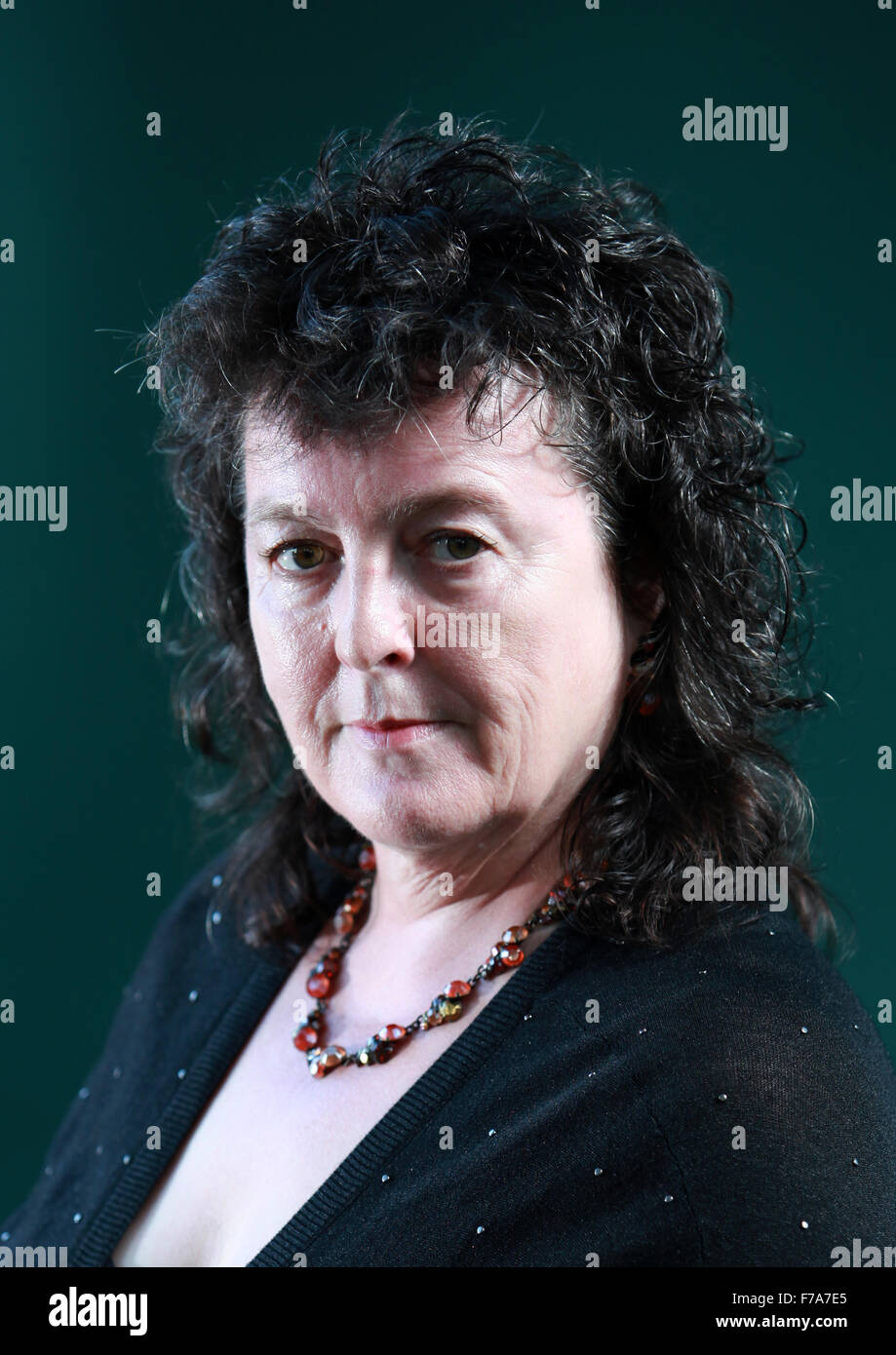 A portrait of Carol Ann Duffy in Charlotte Square Gardens during The ...