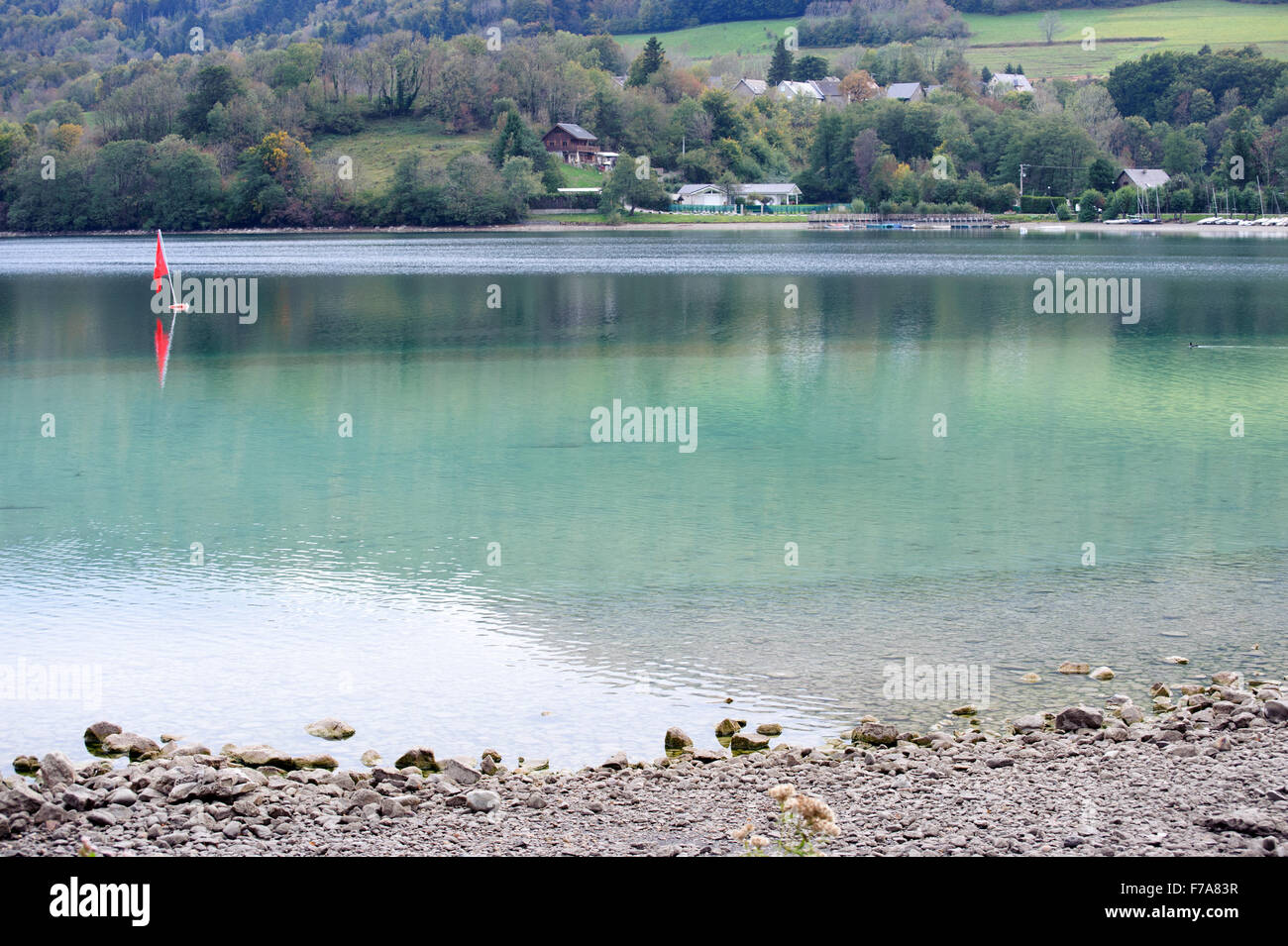 the Grand lac de Laffrey is one of the Laffrey lakes, located in ...