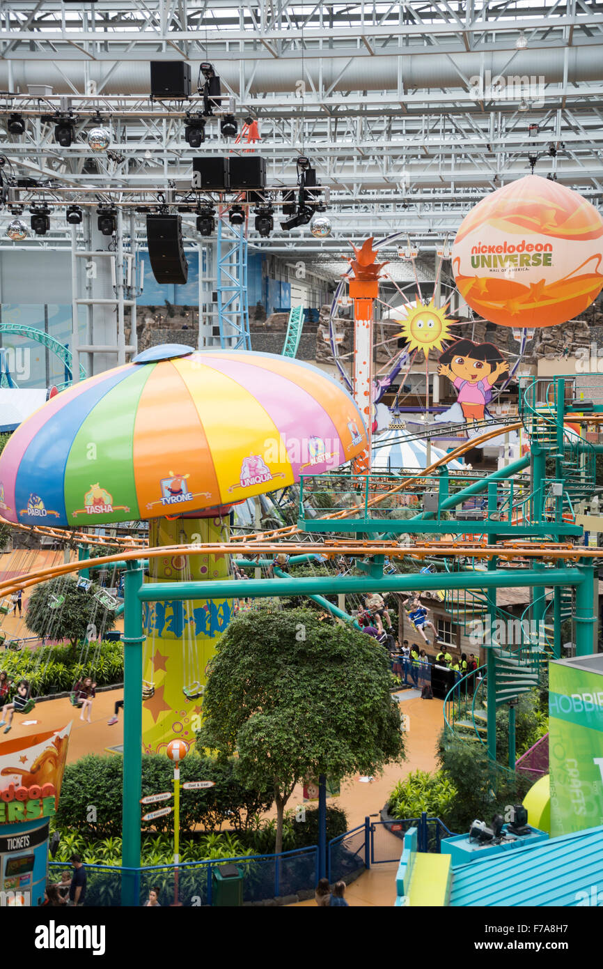 Nickelodian Universe, Mall of America, Minneapolis, Minnesota, USA ...