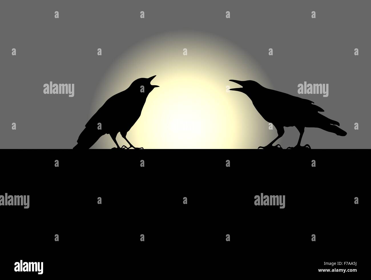 Two ravens hi-res stock photography and images - Alamy