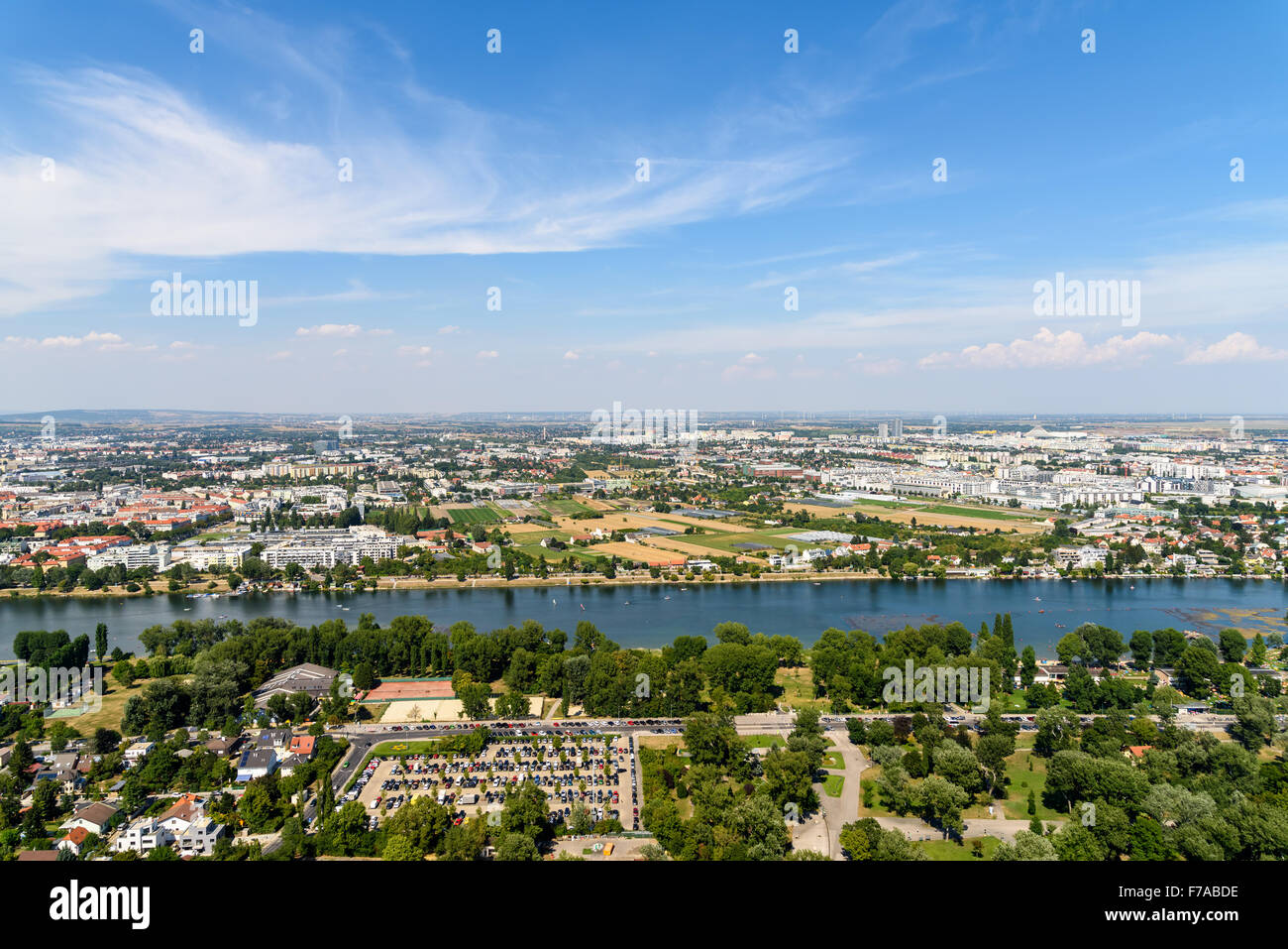 Aerial View Of Vienna City Skyline Stock Photo - Alamy
