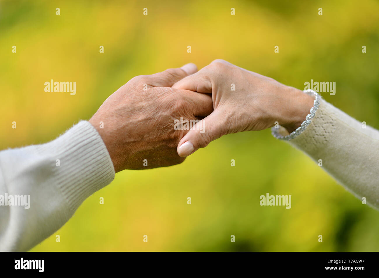 Hands held together Stock Photo - Alamy