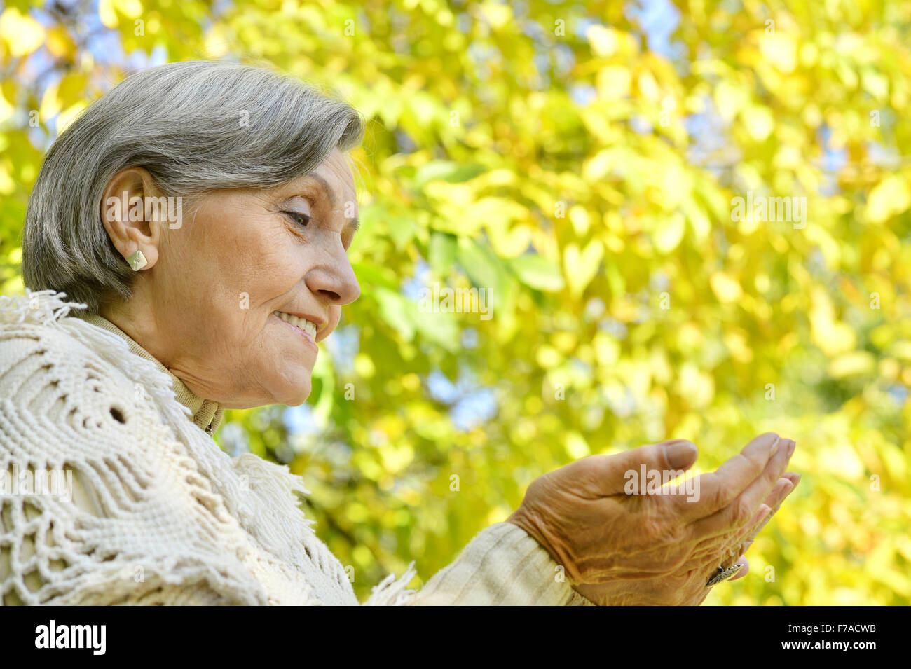 Nice Senior woman Stock Photo - Alamy
