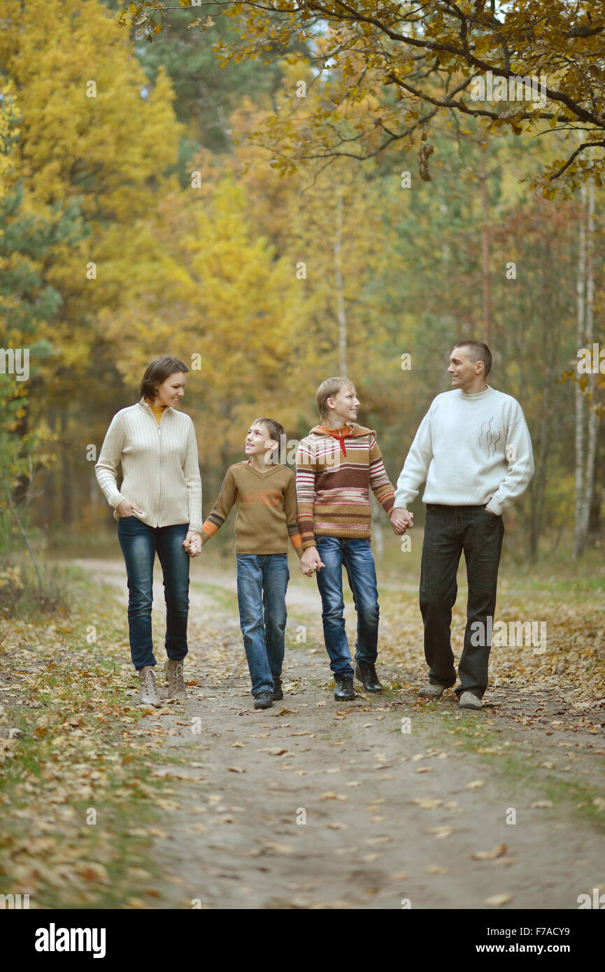 Family of four Stock Photo - Alamy