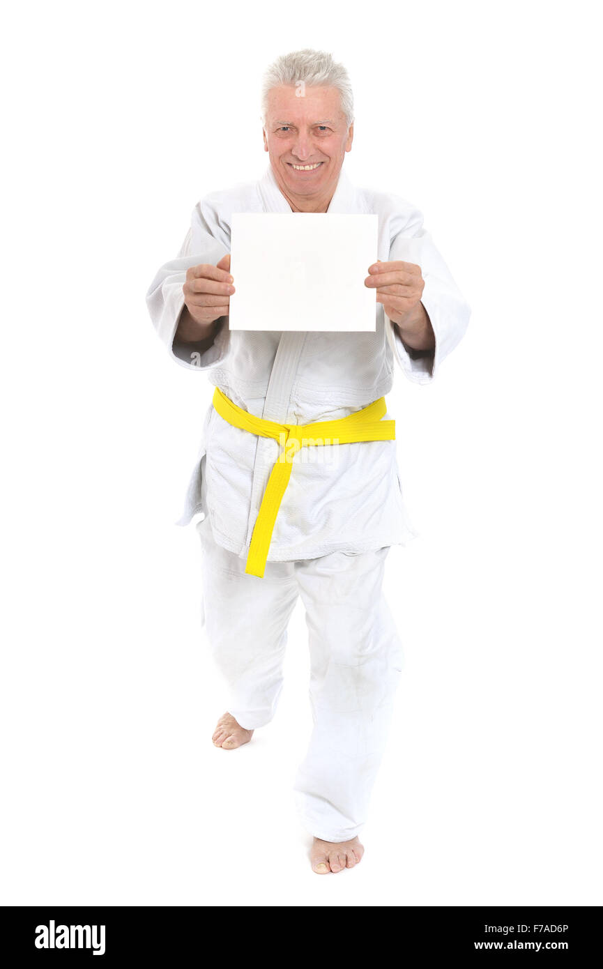 Karate training poster Cut Out Stock Images & Pictures - Alamy