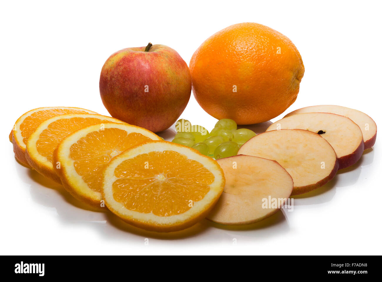 The photograph shows the fruits on white background Stock Photo - Alamy