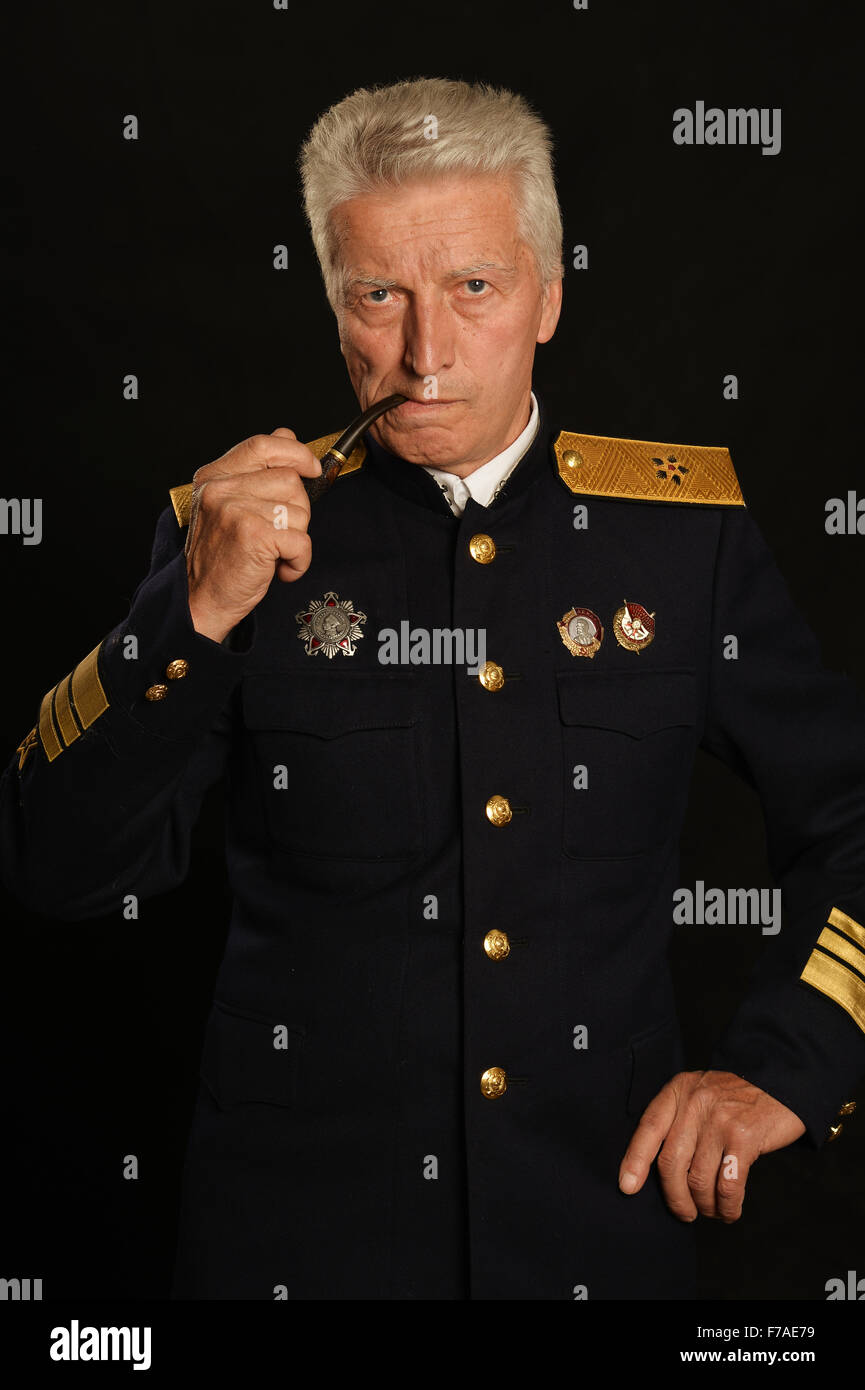 Military mature general Stock Photo - Alamy