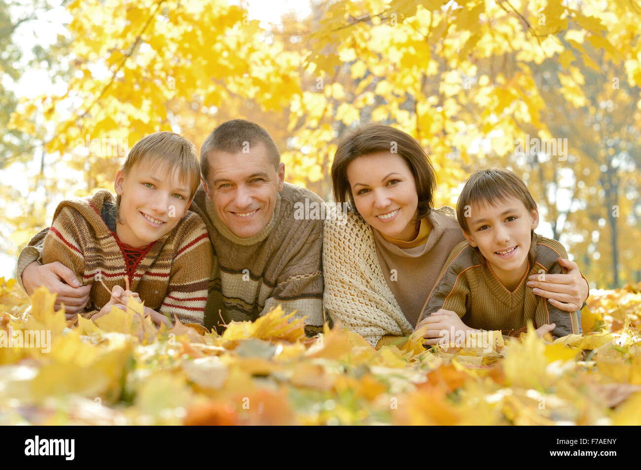 beautiful happy family Stock Photo - Alamy