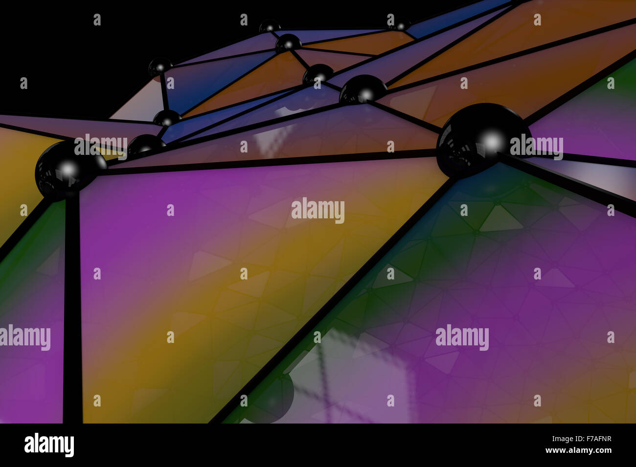 Abstract background colourful polygons Stock Photo - Alamy