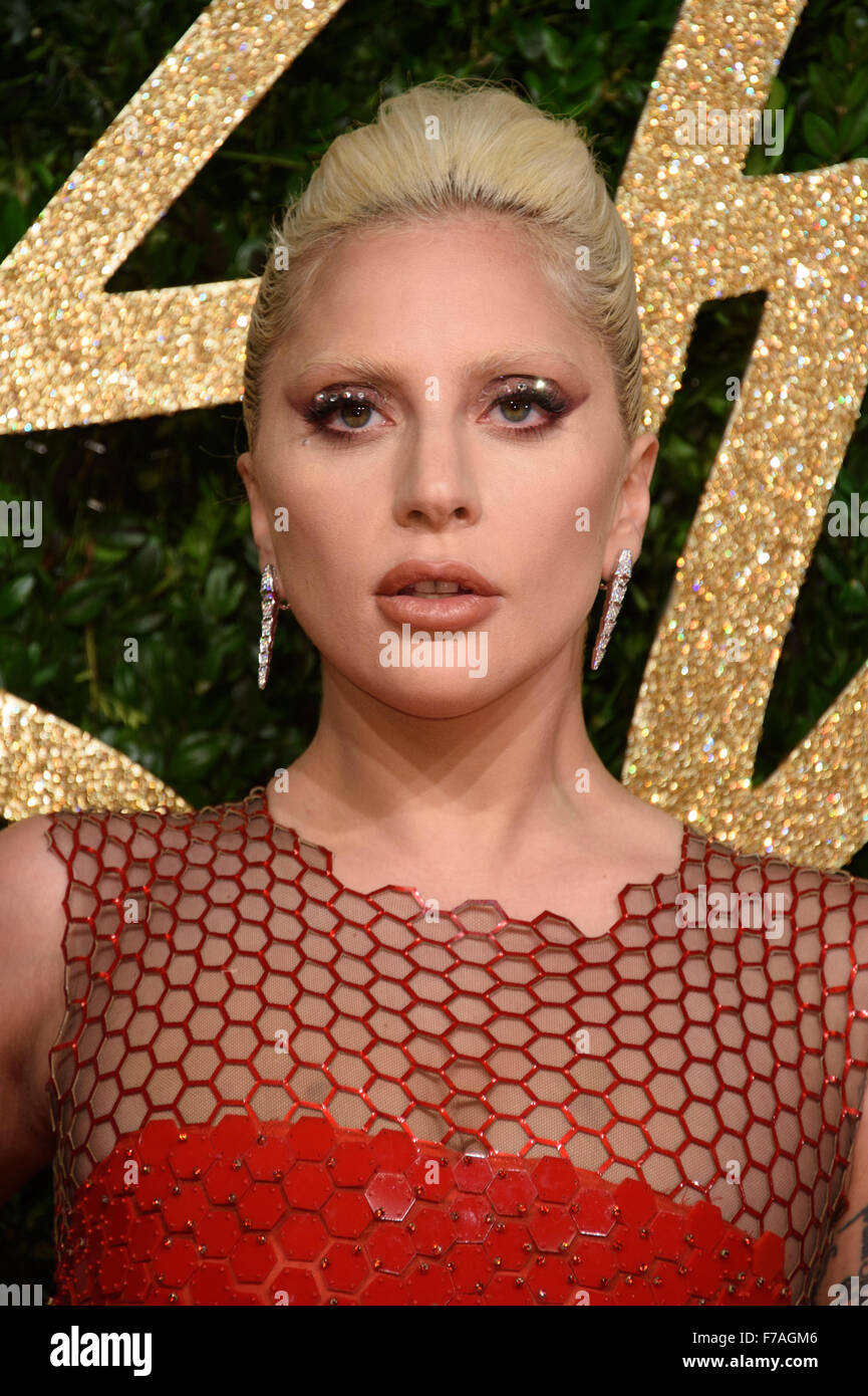 Lady Gaga at the British Fashion Awards 2015 in London Stock Photo - Alamy