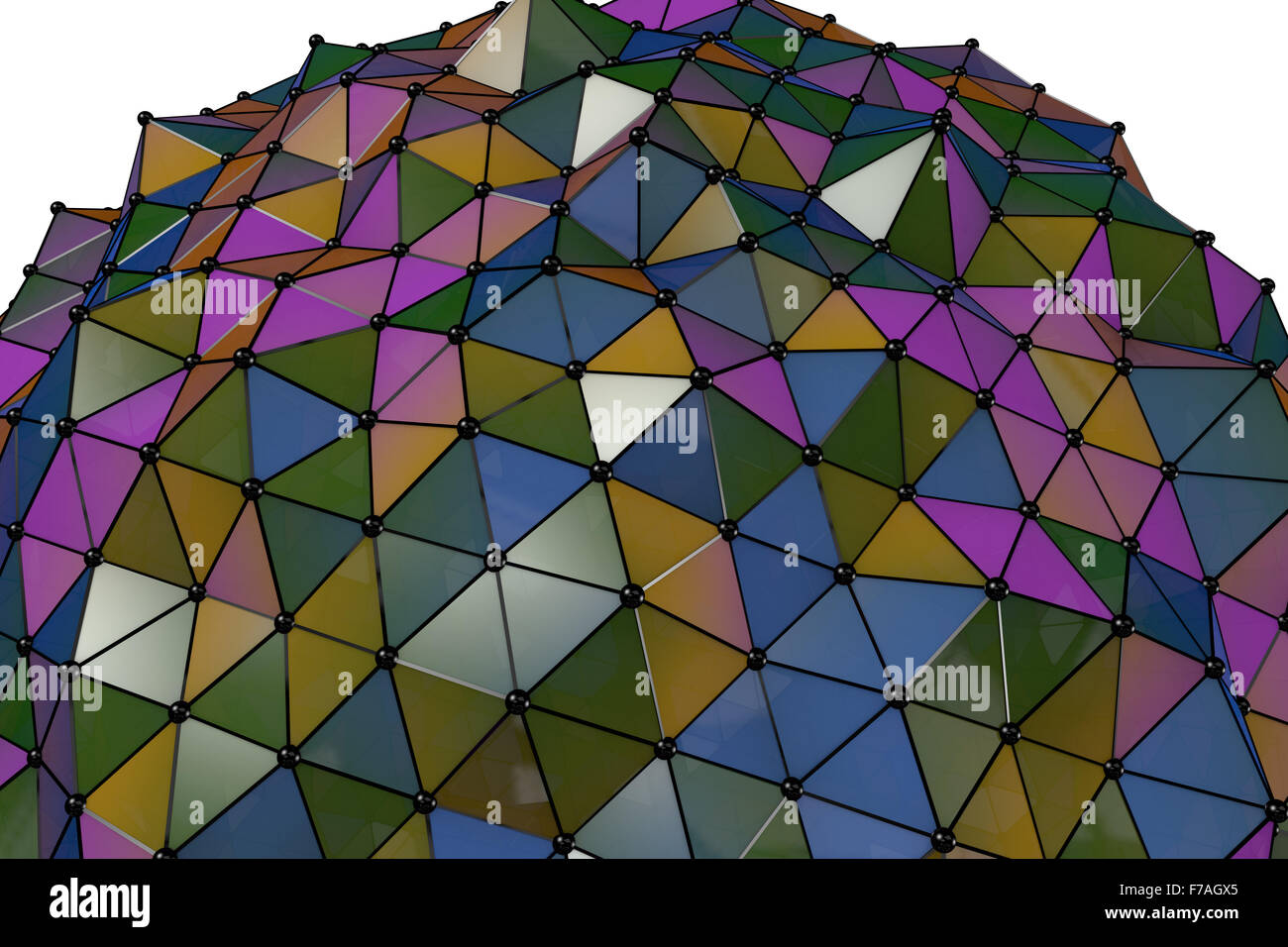 Abstract background colourful polygons Stock Photo - Alamy