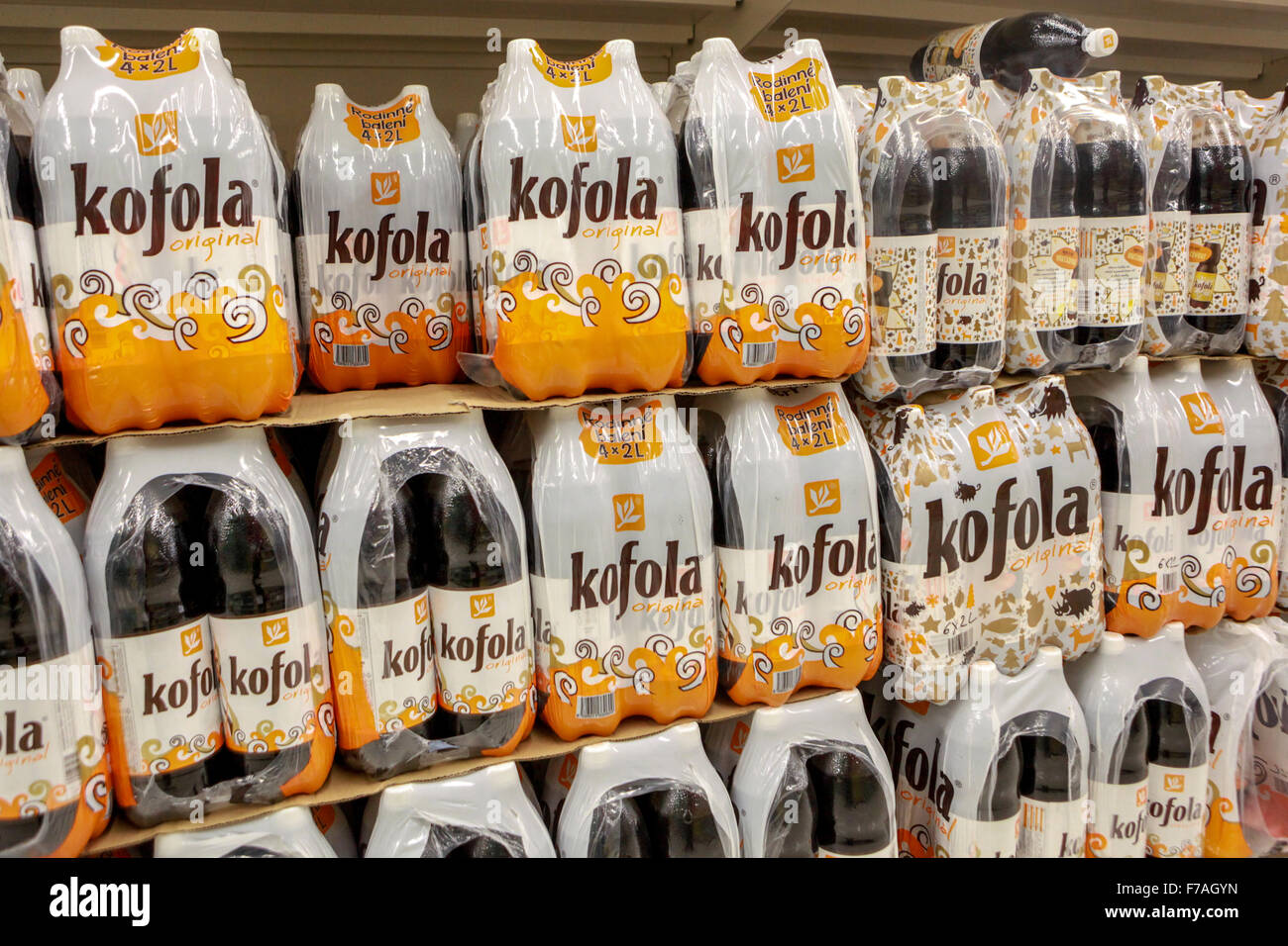 Czech cola lemonade - Kofola in a supermarket Stock Photo - Alamy