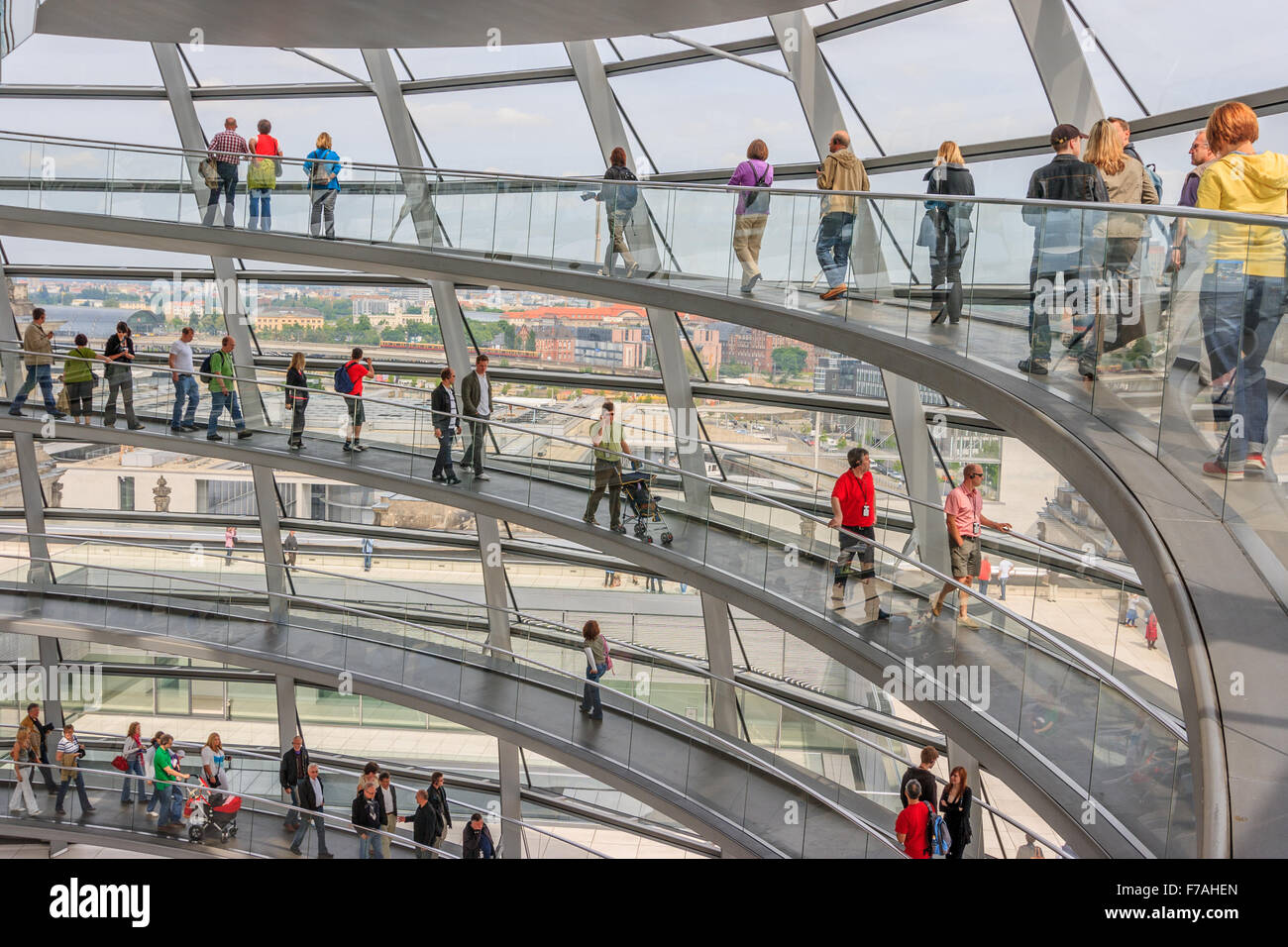 Reichstag glass dome in Berlin Stock Photo - Alamy