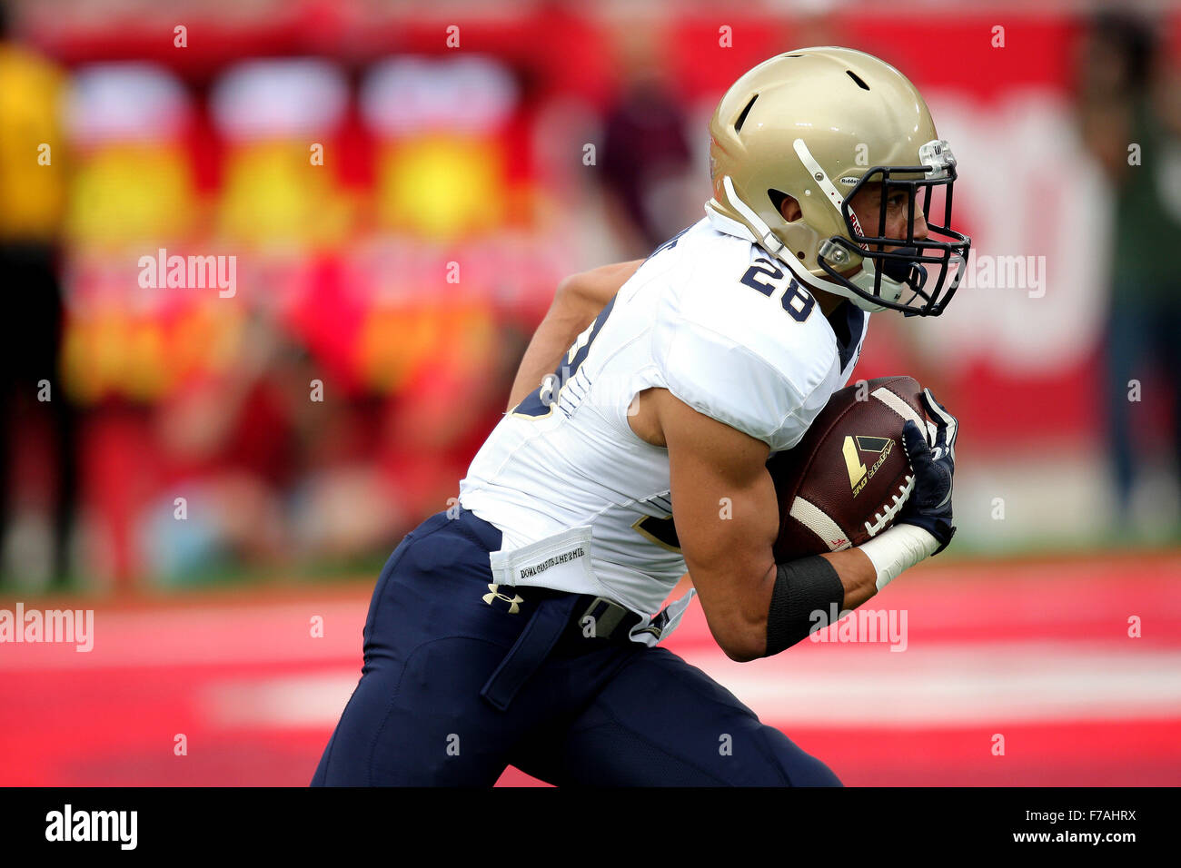 Houston, TX, USA. 27th Nov, 2015. Navy Midshipmen running back Dishan ...