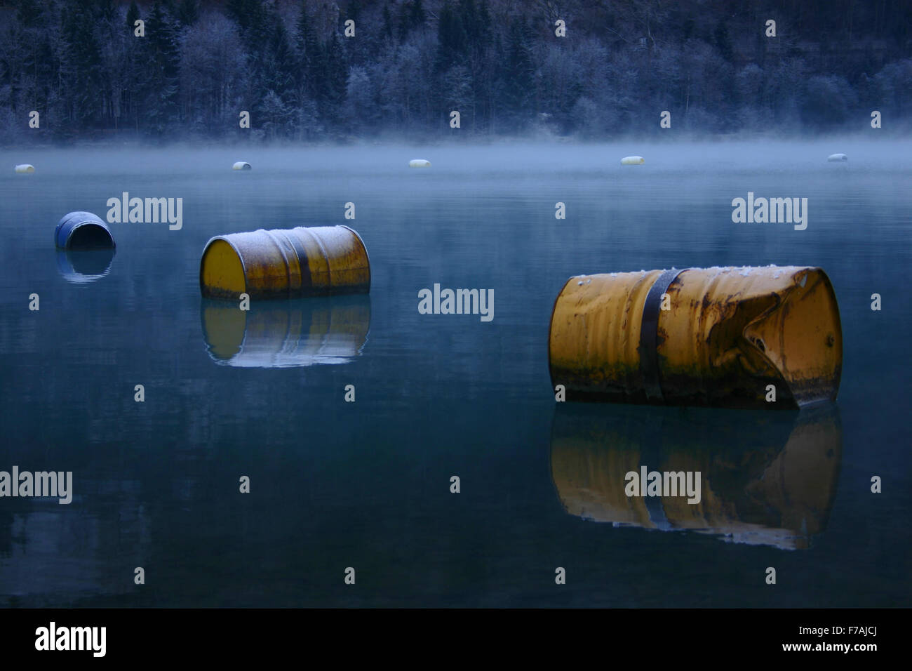 Floating on barrels hi-res stock photography and images - Alamy