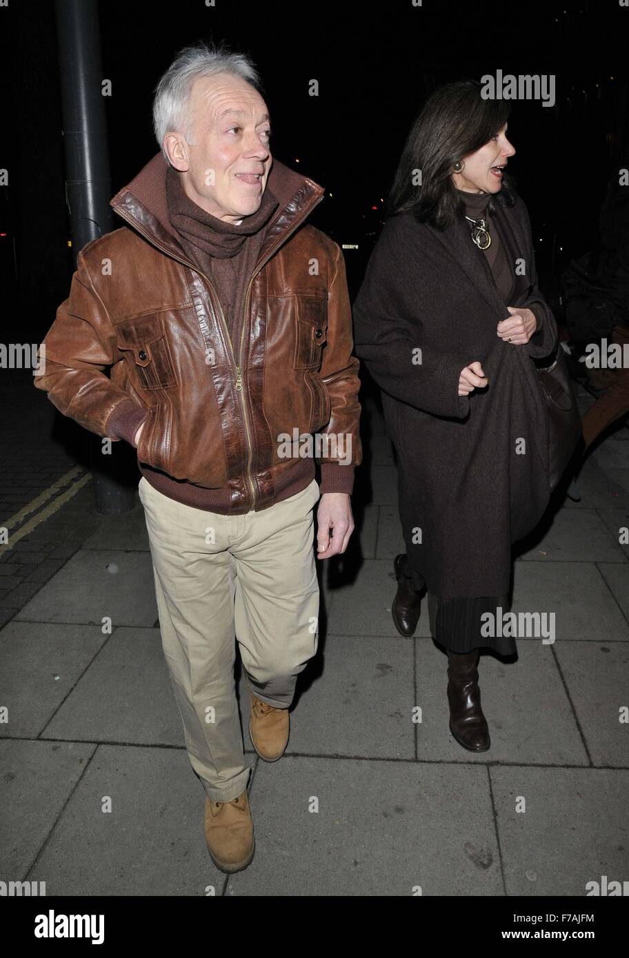London, England, UK. Nickolas Grace & guest at the 'Good People' press ...