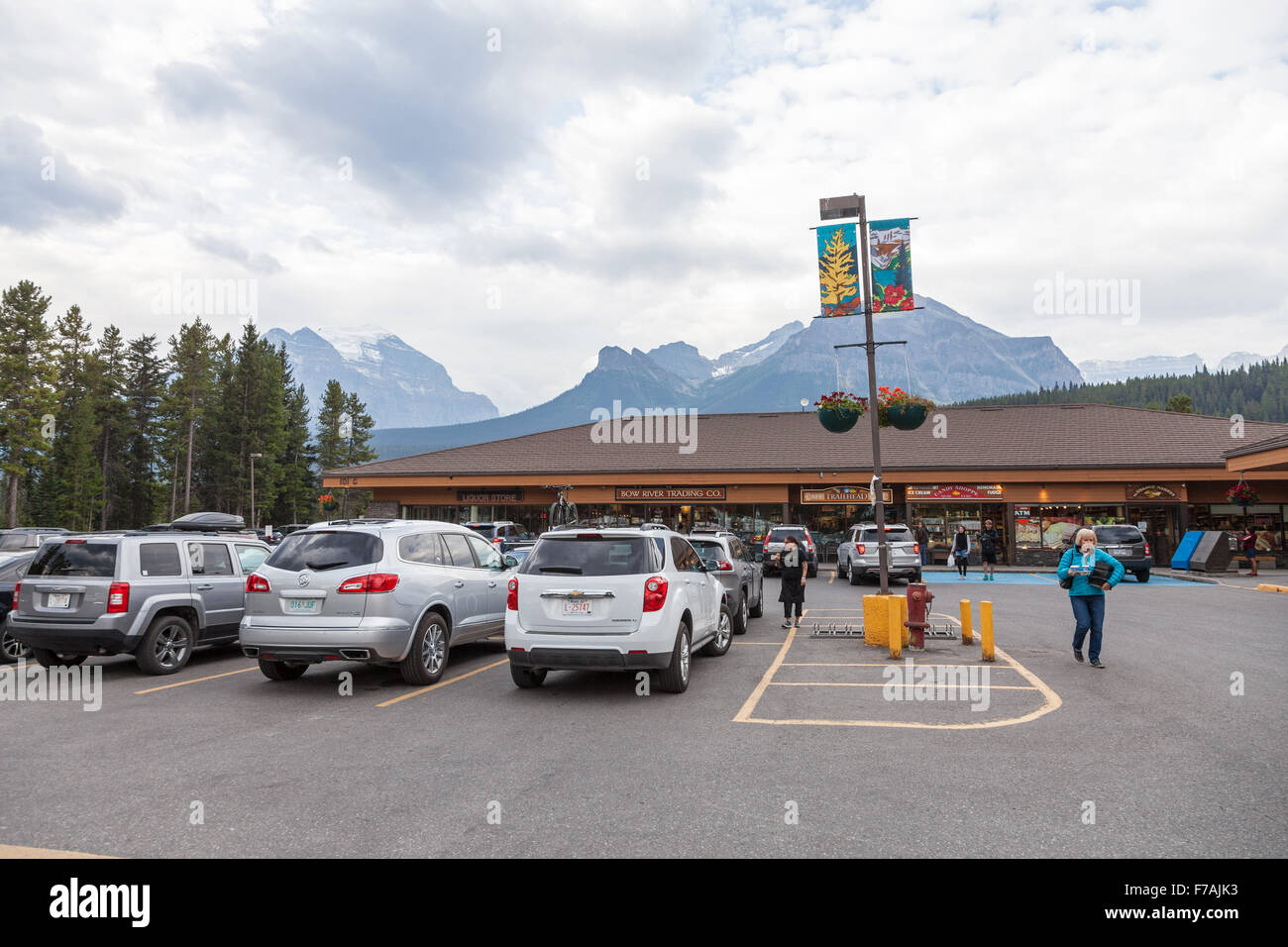 The Samson Shopping Mall at Lake Louise town Alberta Canada Stock Photo ...