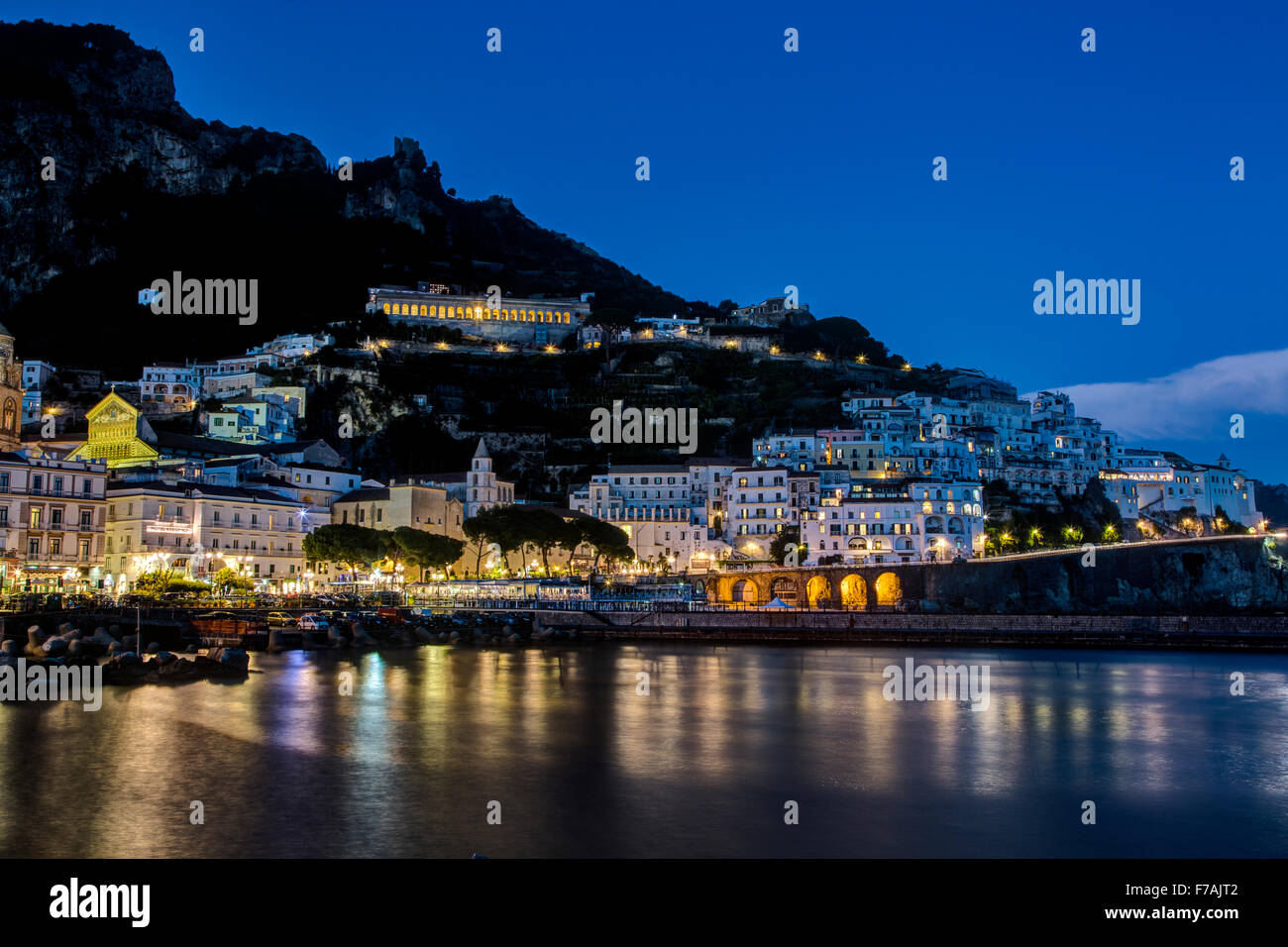 Amalfi village by night hi-res stock photography and images - Alamy