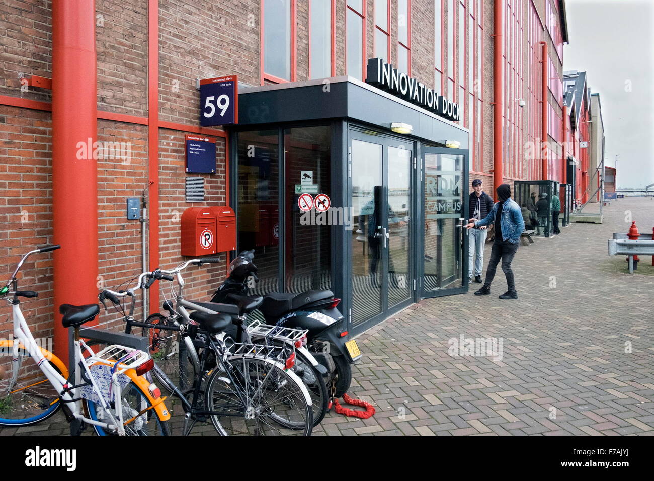 Nov 19, 2015 - Rotterdam, Netherlands - The entrance of the RDM complex ...