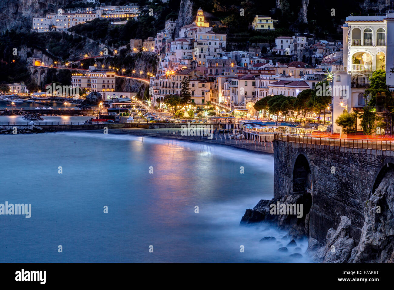 Amalfi coast night hi-res stock photography and images - Alamy