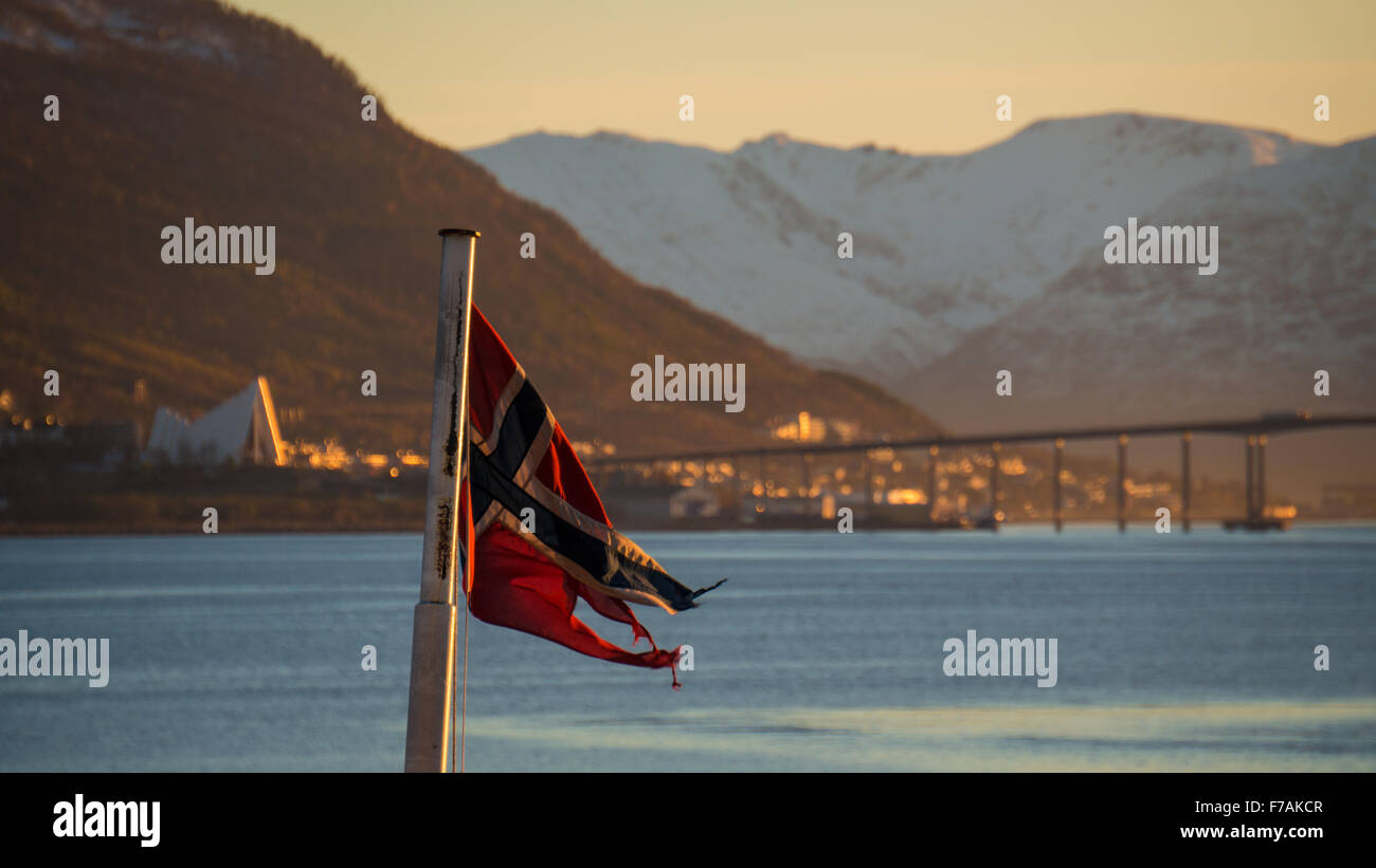 Tromso flag hi-res stock photography and images - Alamy