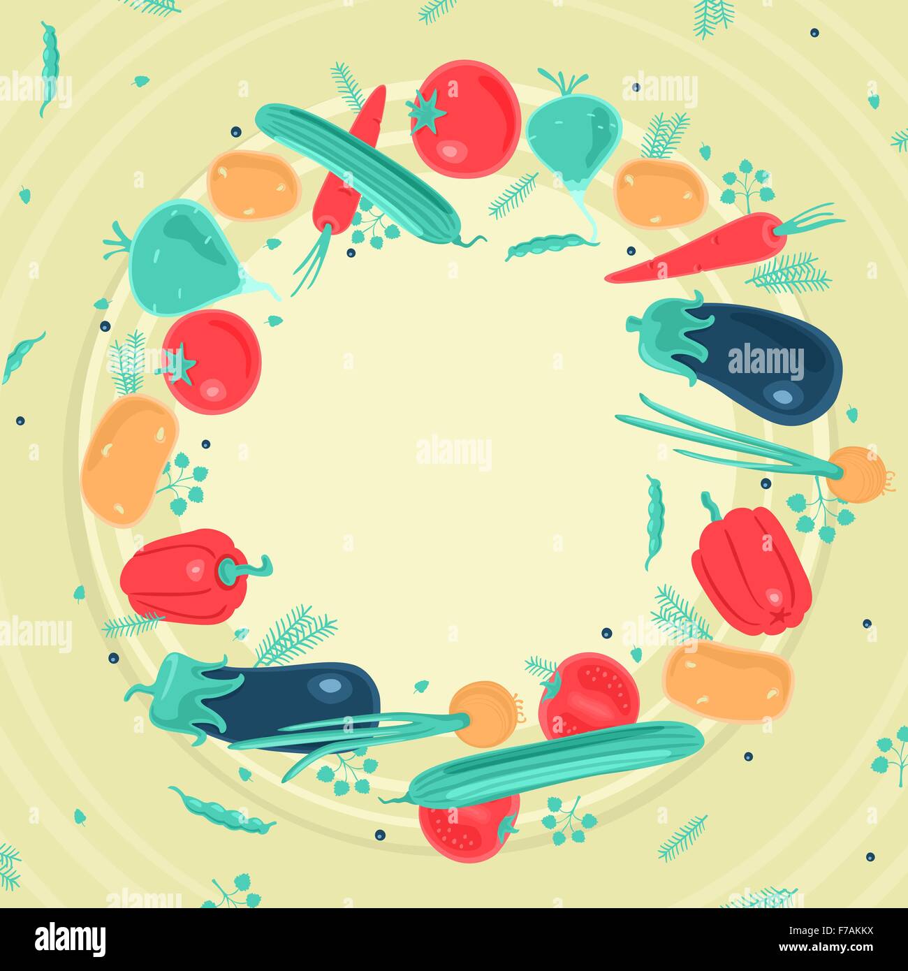 Set of vegetables Background Stock Vector Image & Art - Alamy