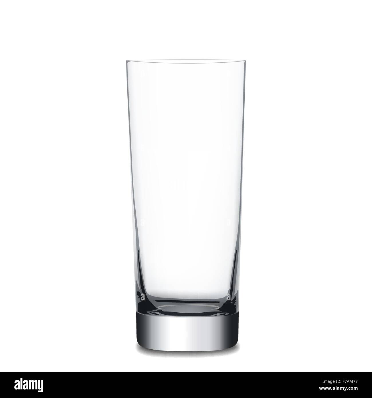 Empty glass, vector illustration Stock Vector Image & Art - Alamy