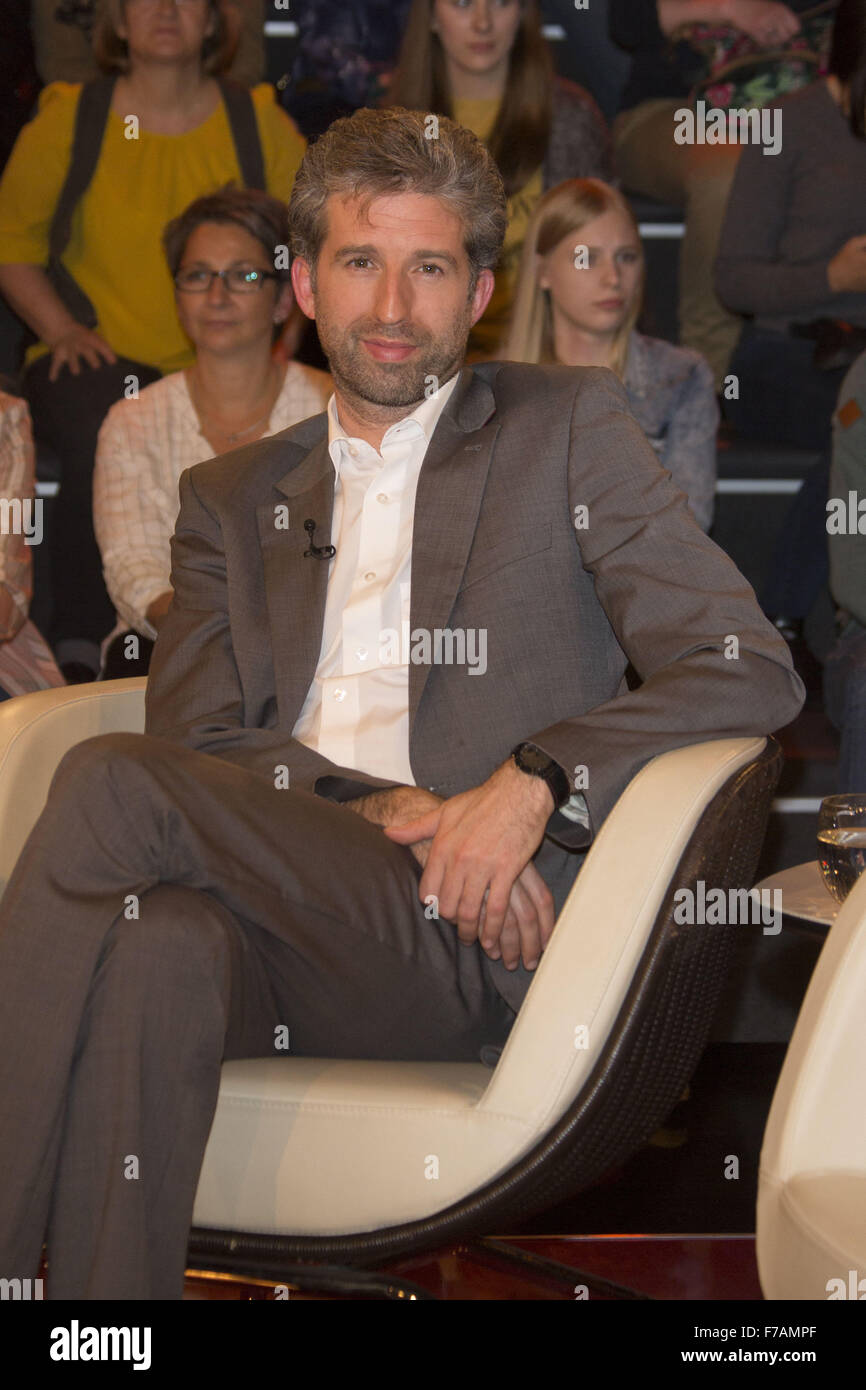 German ZDF TV talkshow Markus Lanz at Fernsehmacher-Studio Featuring ...