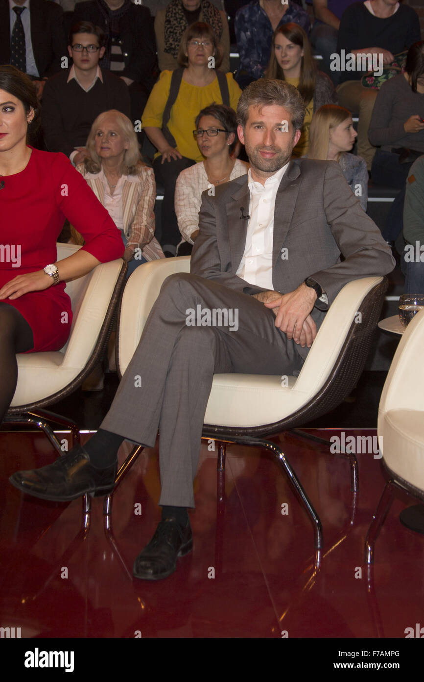 German ZDF TV talkshow Markus Lanz at Fernsehmacher-Studio Featuring ...