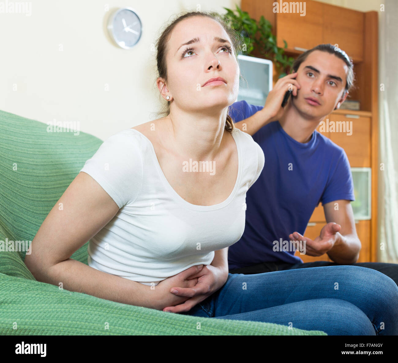Person calling ambulance hi-res stock photography and images - Alamy