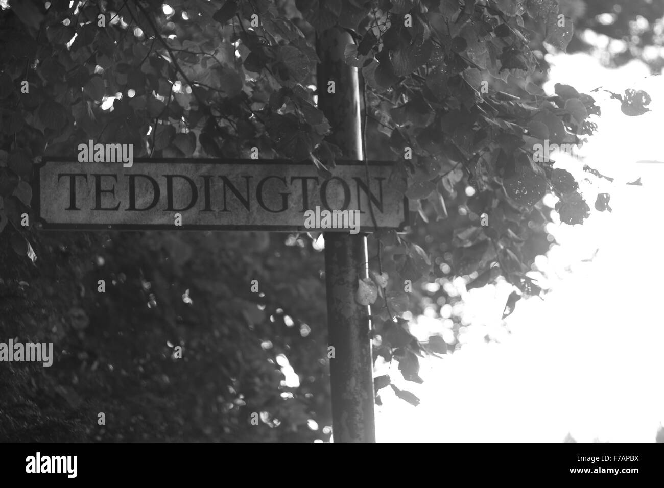 Street sign for Teddington Richmond Upon Thames London UK Stock Photo ...
