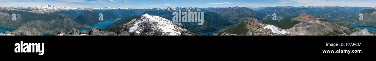 Panorama from summit of Cerro Teta in Patagonia, Chile Stock Photo - Alamy