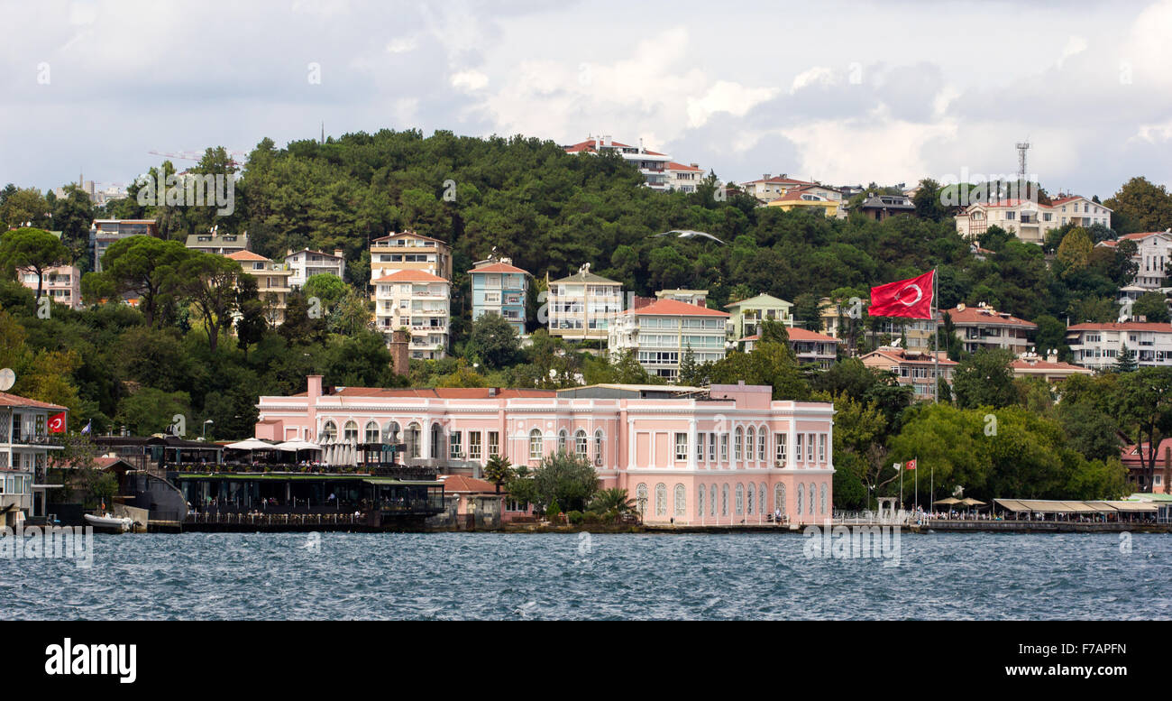 Istanbul buildings on water front Stock Photo - Alamy