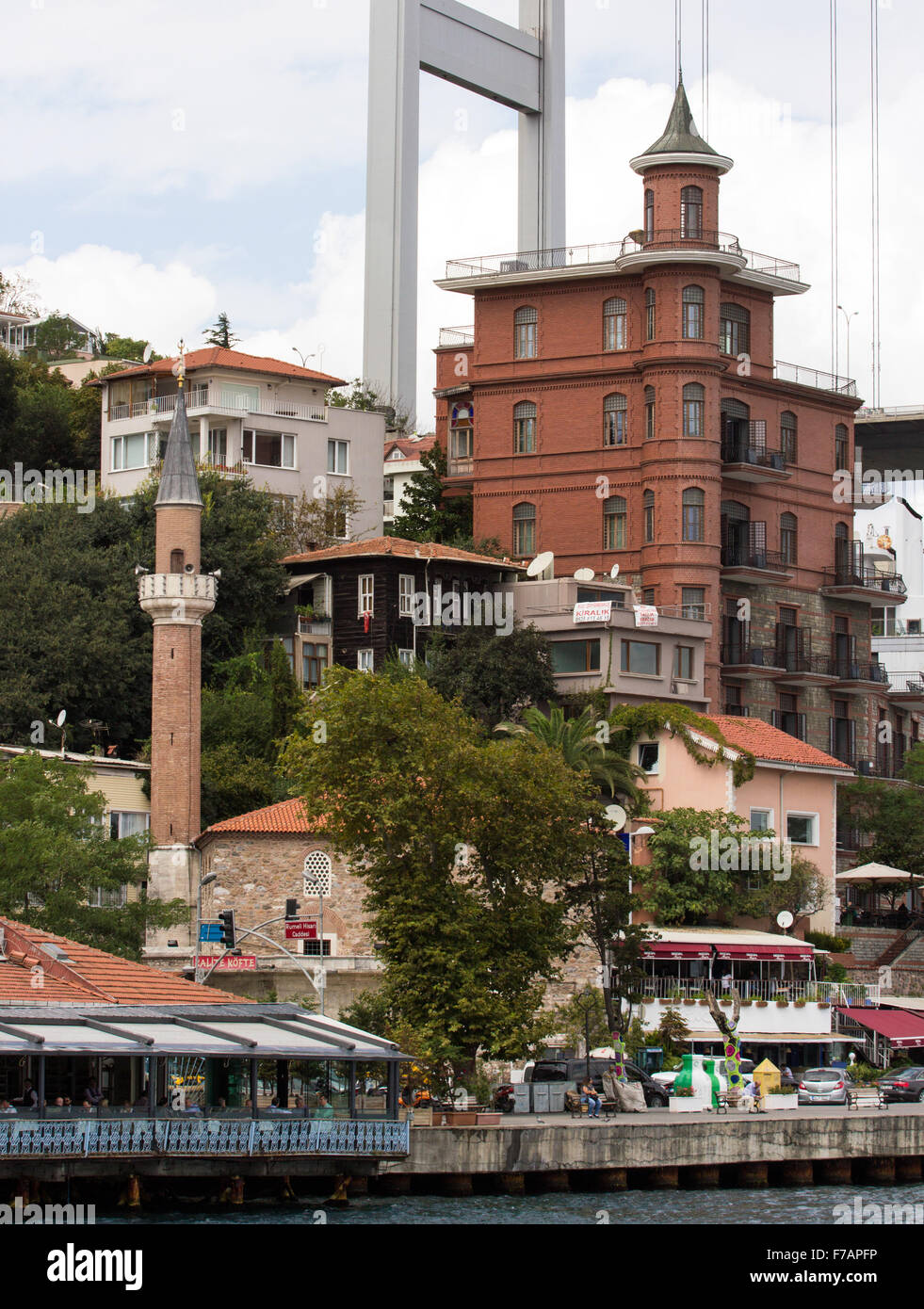 Istanbul buildings next to water front Stock Photo - Alamy