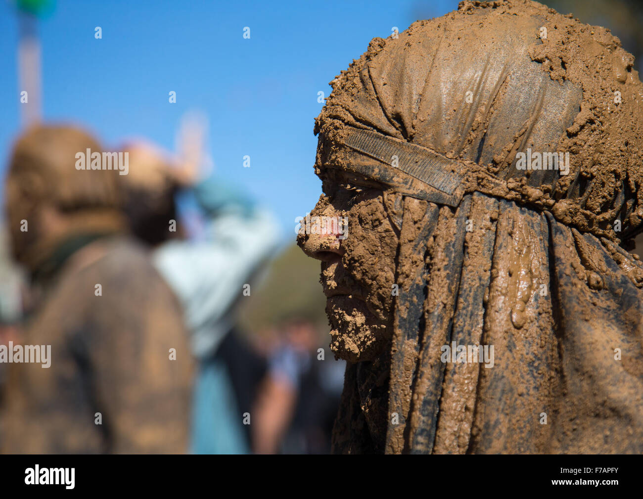Iranian Shiite Muslim Woman Covered In Mud During Ashura, The Day Of ...