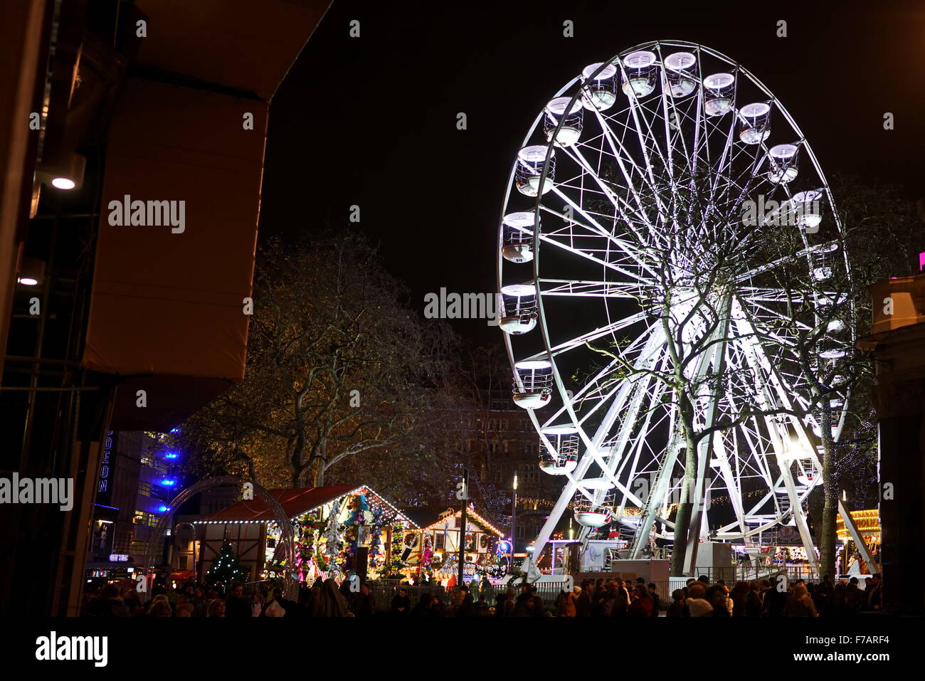 London,England,UK, 27th Nov 2015 : The Leicester Square funfair is ...