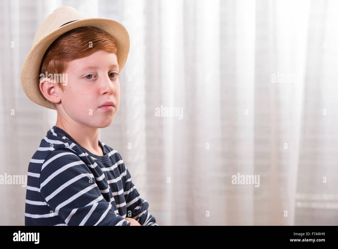 Boy child portrait angry hi-res stock photography and images - Alamy