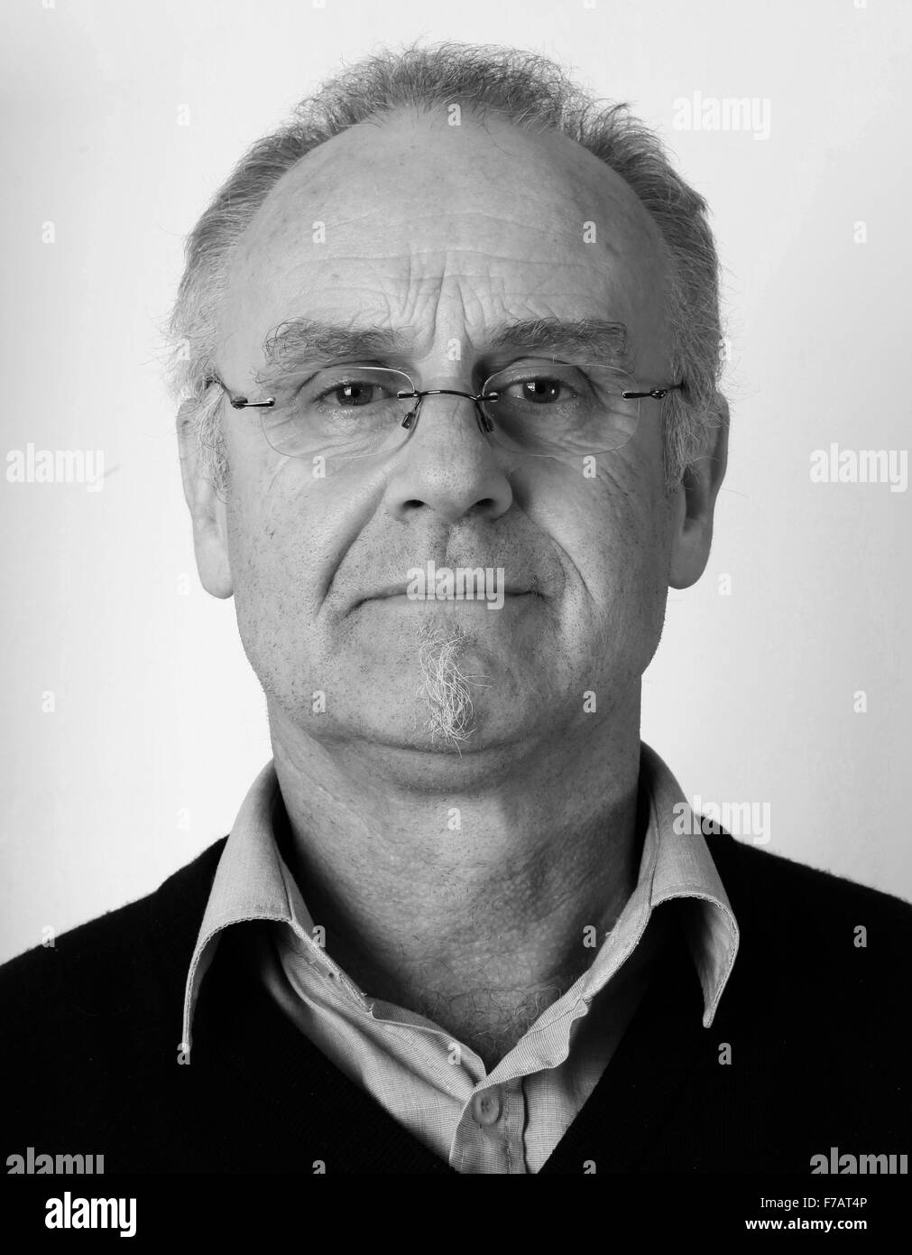 Male mature headshot Black and White Stock Photos & Images - Alamy