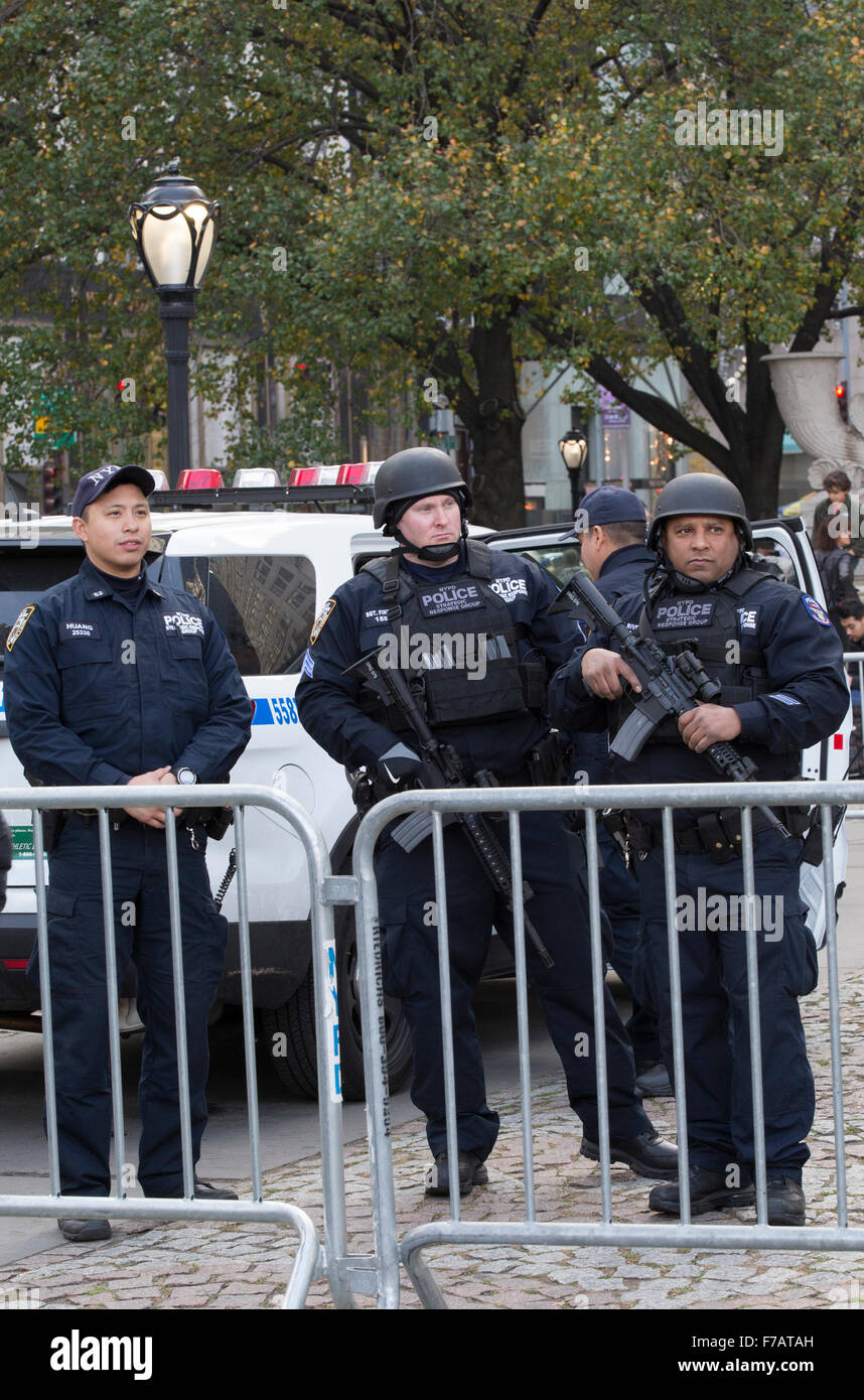 New York, United States. 26th Nov, 2015. The NYPD and New York City ...