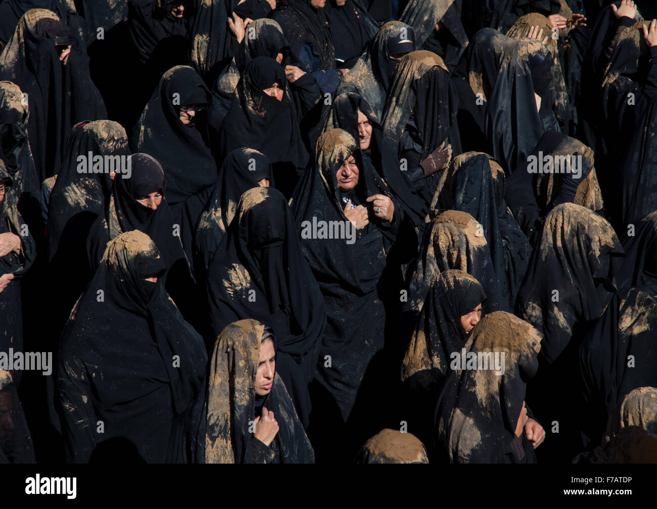 Iranian Shiite Muslim Women Covered In Mud, Chanting And Self ...