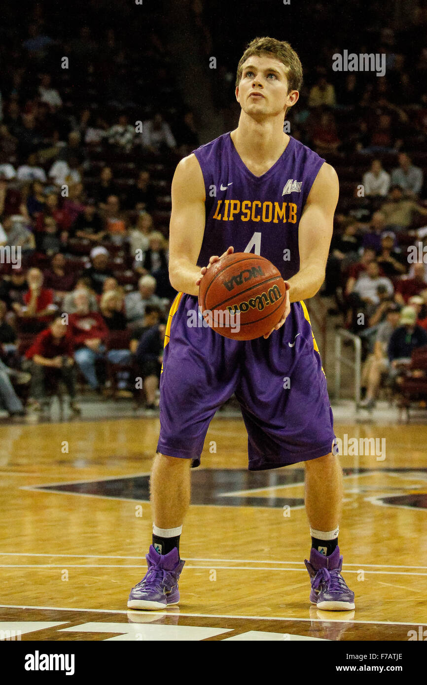Columbia, SC, USA. 27th Nov, 2015. Nathan Moran (4) of the Lipscomb ...