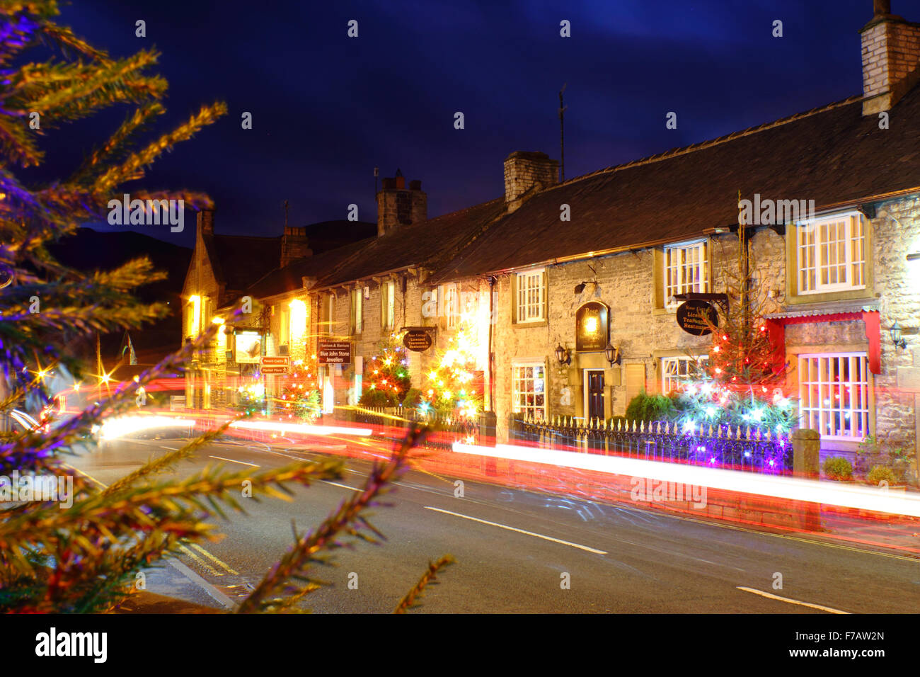 Christmas lights in castleton hi-res stock photography and images - Alamy