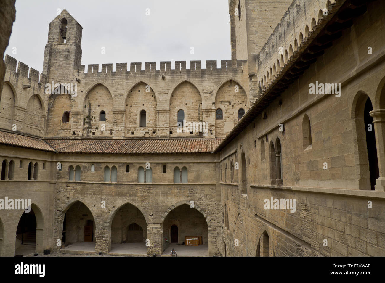 Pope palace in Avignon Stock Photo - Alamy