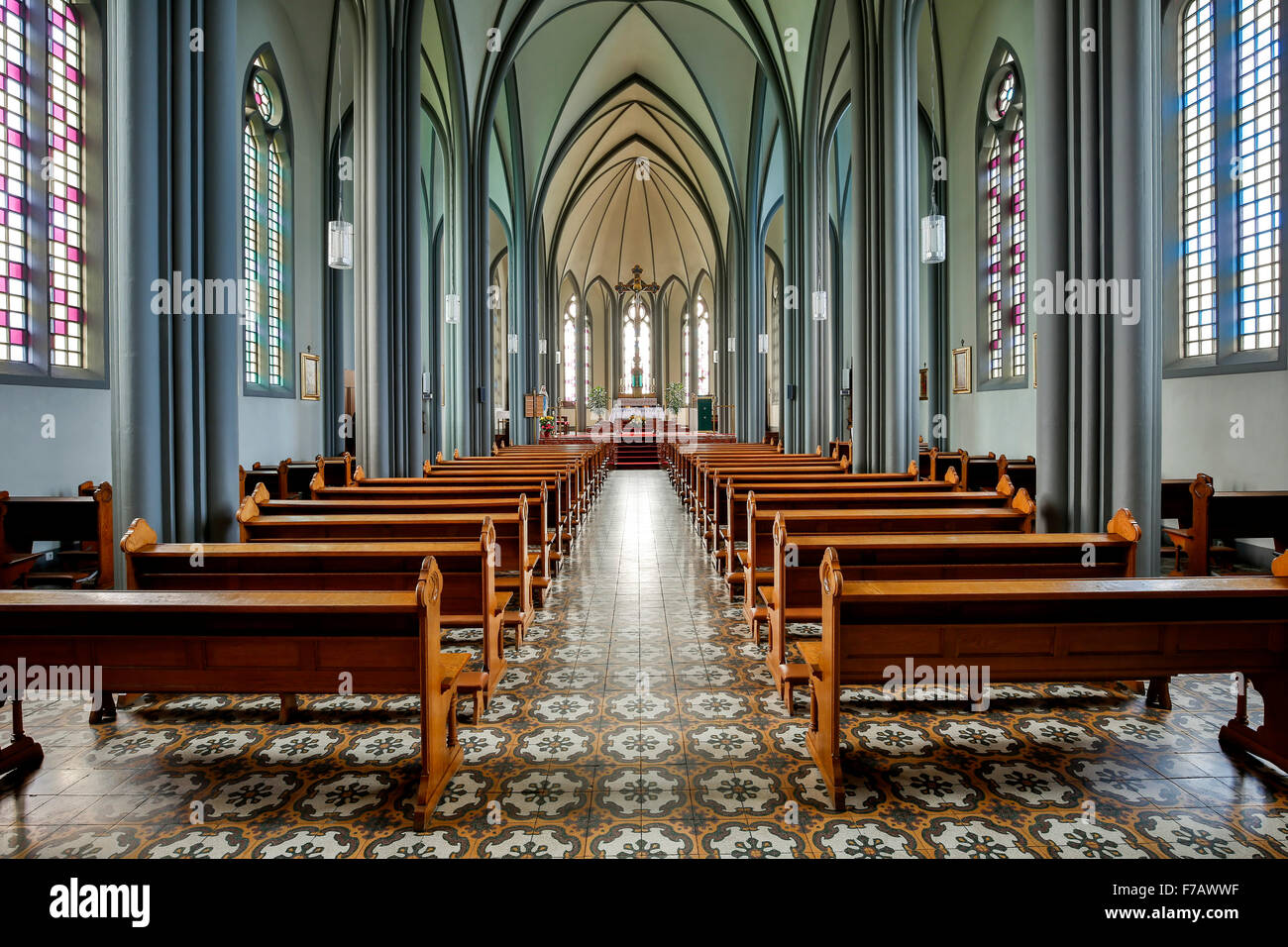 Interior, Roman Catholic Cathedral of Christ the King, Reykjavik ...