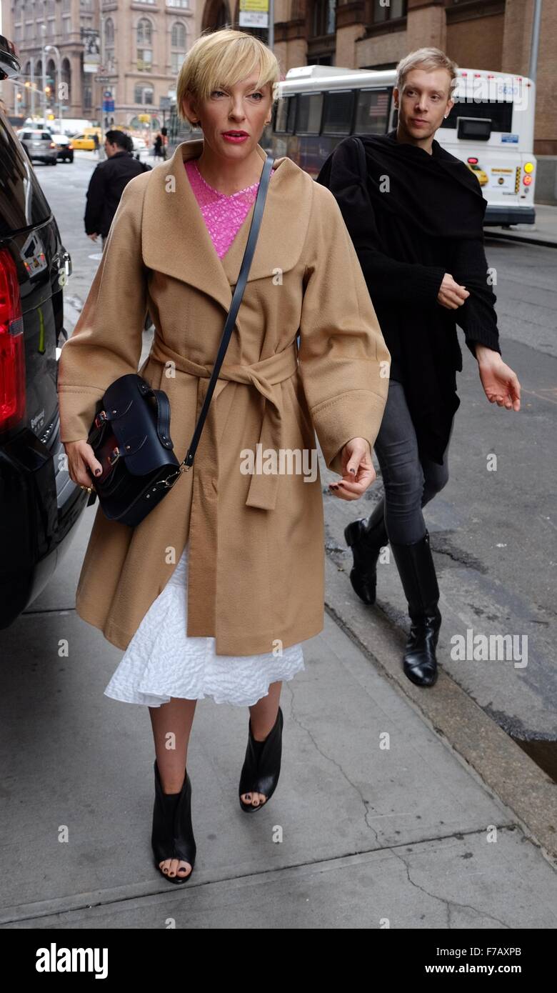 Toni Collette at Huffington Post Featuring: Toni Collette Where: New ...