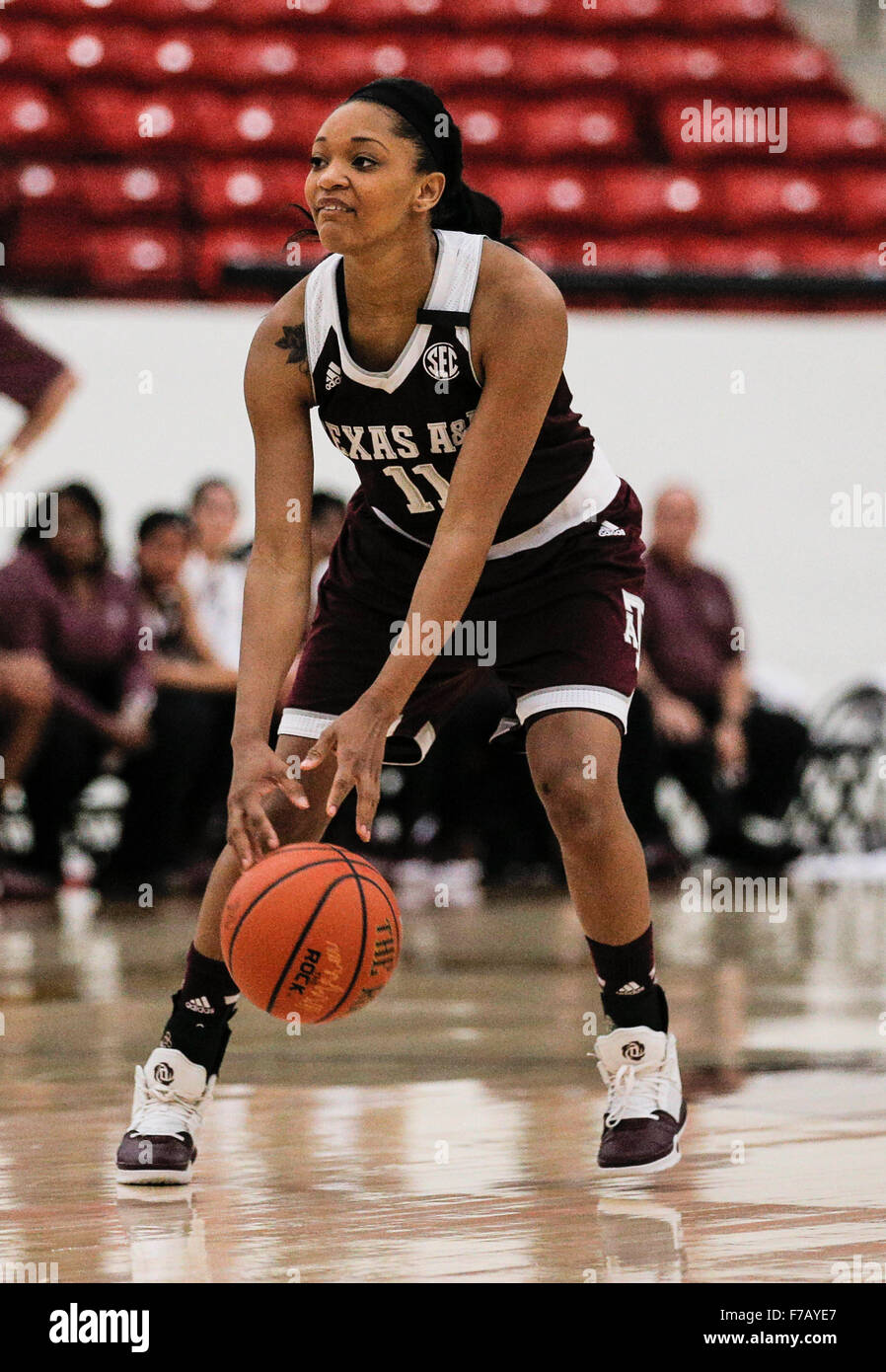 Las Vegas USA NV, USA. 27th Nov, 2015. Texas A&M G # 11 Curtyce Knox at ...